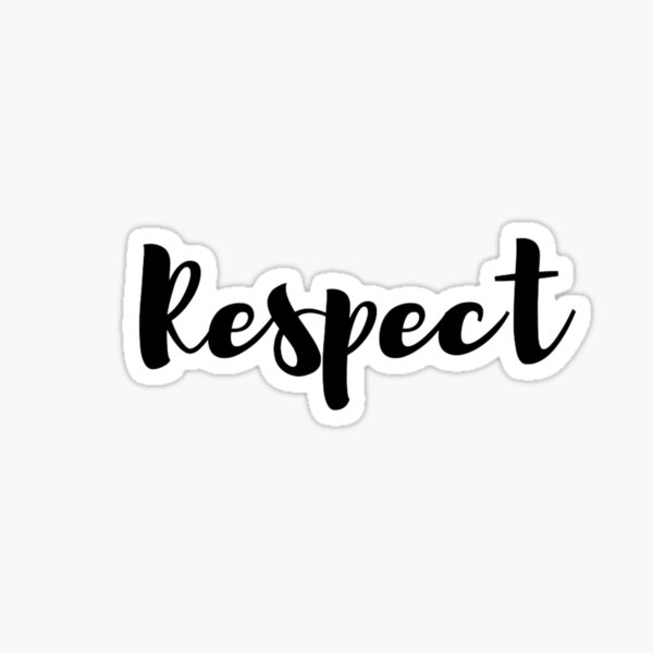 "Respect" Sticker for Sale by sunil112-skv | Redbubble