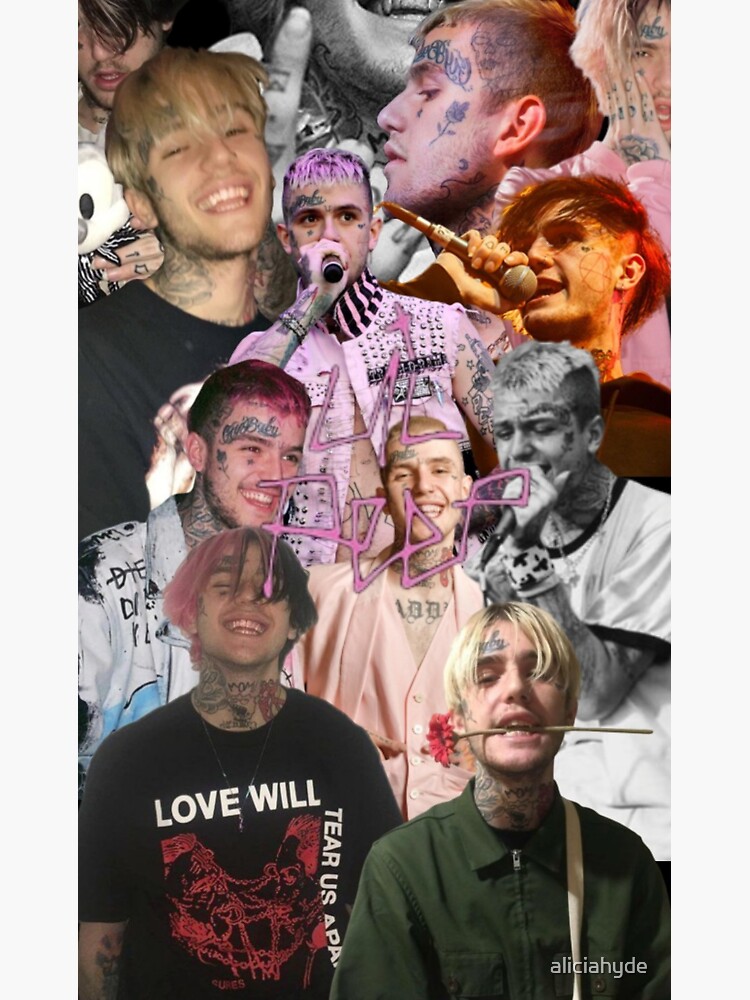 "Lil Peep Collage Phone Case" Sticker for Sale by aliciahyde | Redbubble