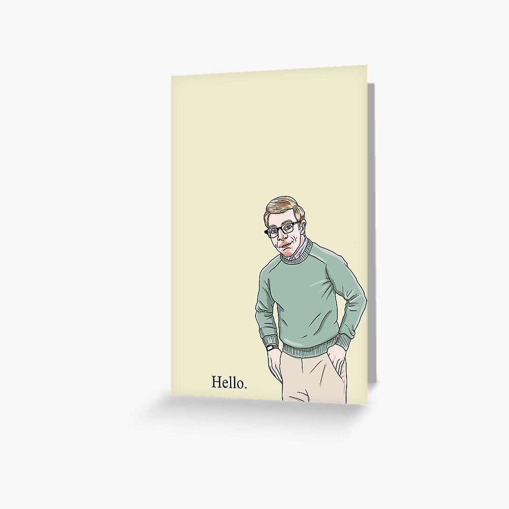"Hello. My name is Joe Pera" Greeting Card for Sale by ryanbudgie ...