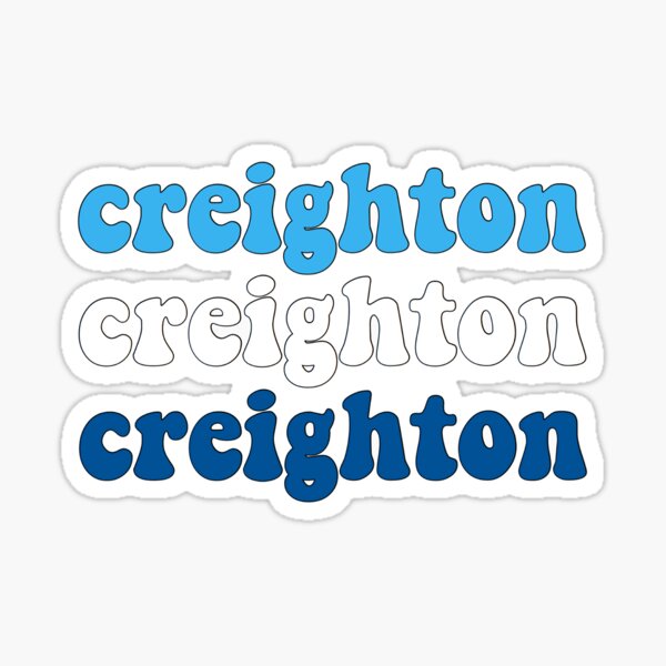 "creighton" Sticker by sophiebendriss | Redbubble