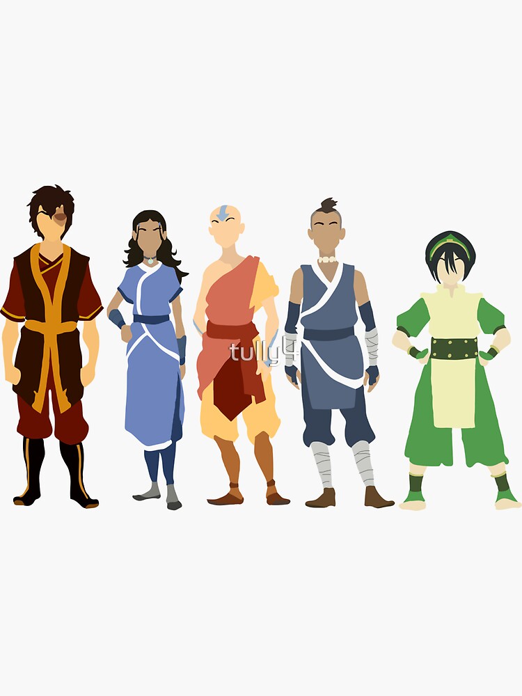 "Avatar The Last Airbender Crew" Sticker for Sale by tully4 | Redbubble