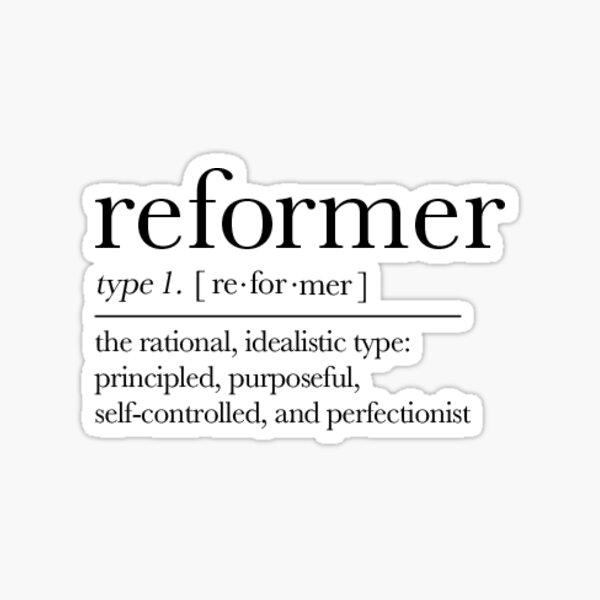 "Enneagram Type 1-The Reformer definition" Sticker for Sale by ...