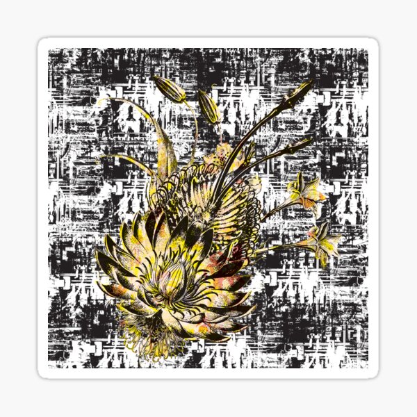 "Singular Floral" Sticker by lazykite | Redbubble