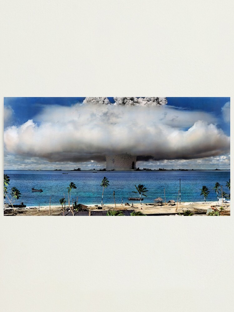 "Colorized Operation Crossroads Baker, Bikini Atoll,1946" Photographic ...