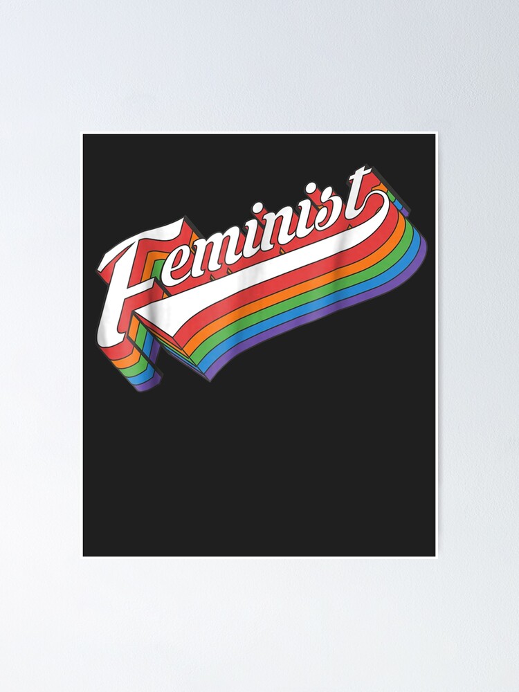 Retro Feminist 70s Style Vintage Feminism Girl Power Poster By