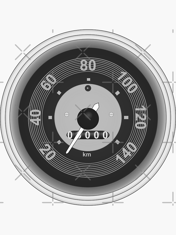 "Speedometer" Sticker for Sale by CarlosC1976 | Redbubble