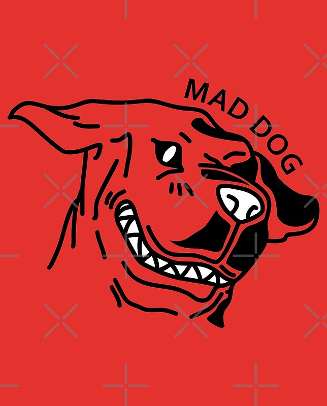 "Mad Dog Savage Doggo T-Shirt" by therealsadpanda | Redbubble