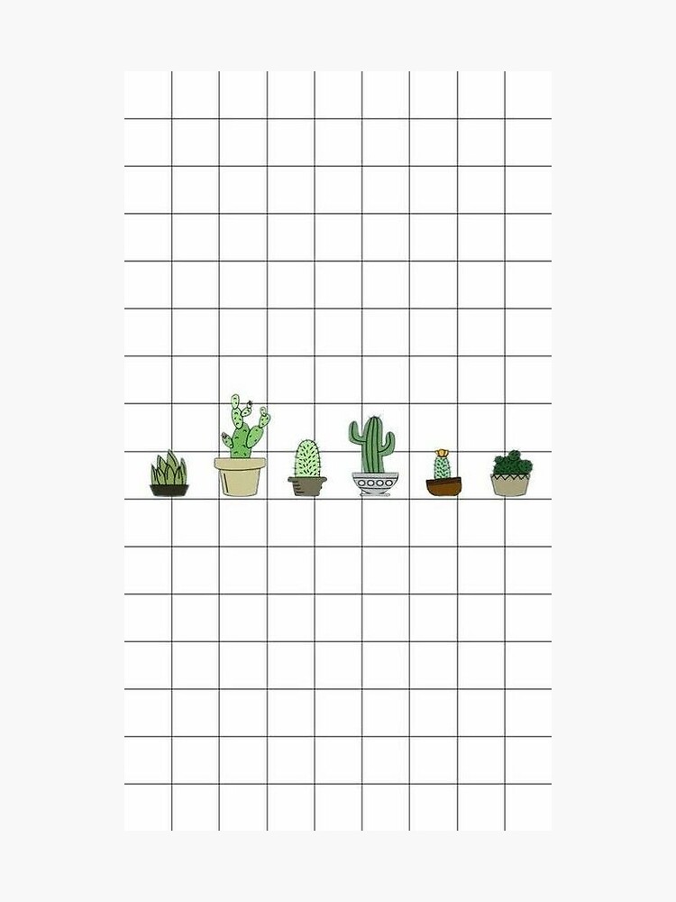 "Cacti Grid" Sticker for Sale by faeris | Redbubble