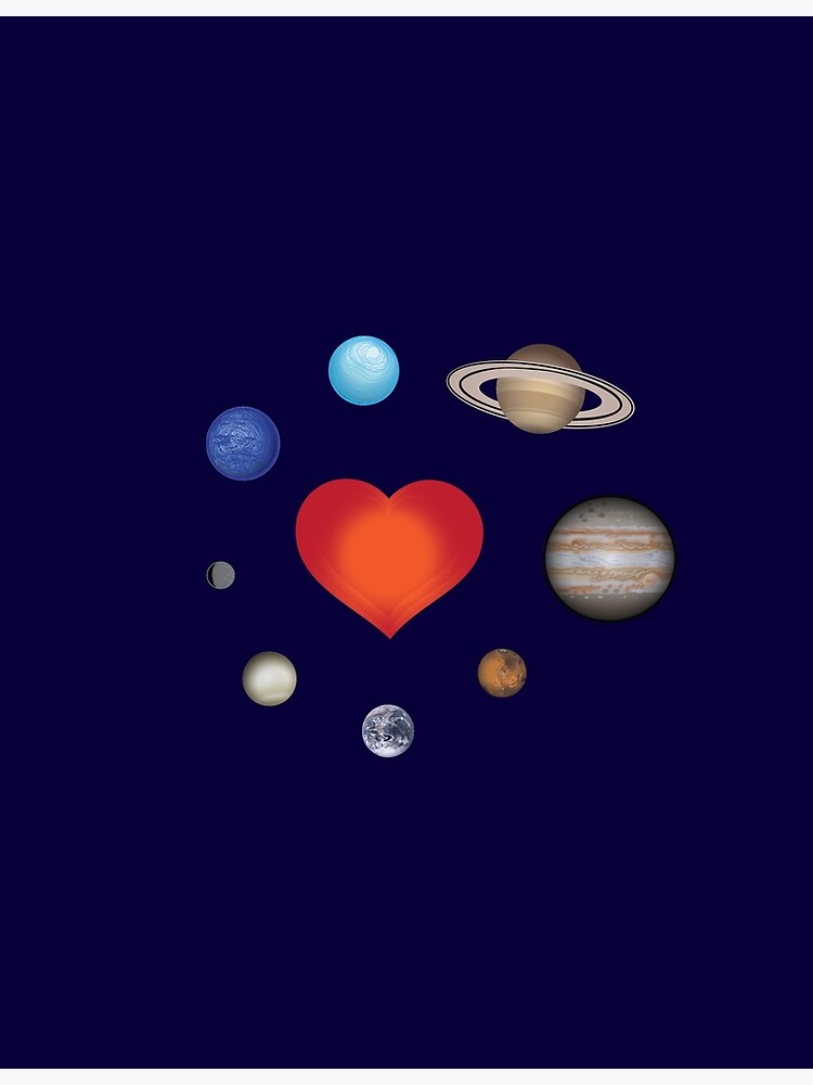 "Solar System Love" Poster for Sale by PinkSneaky | Redbubble
