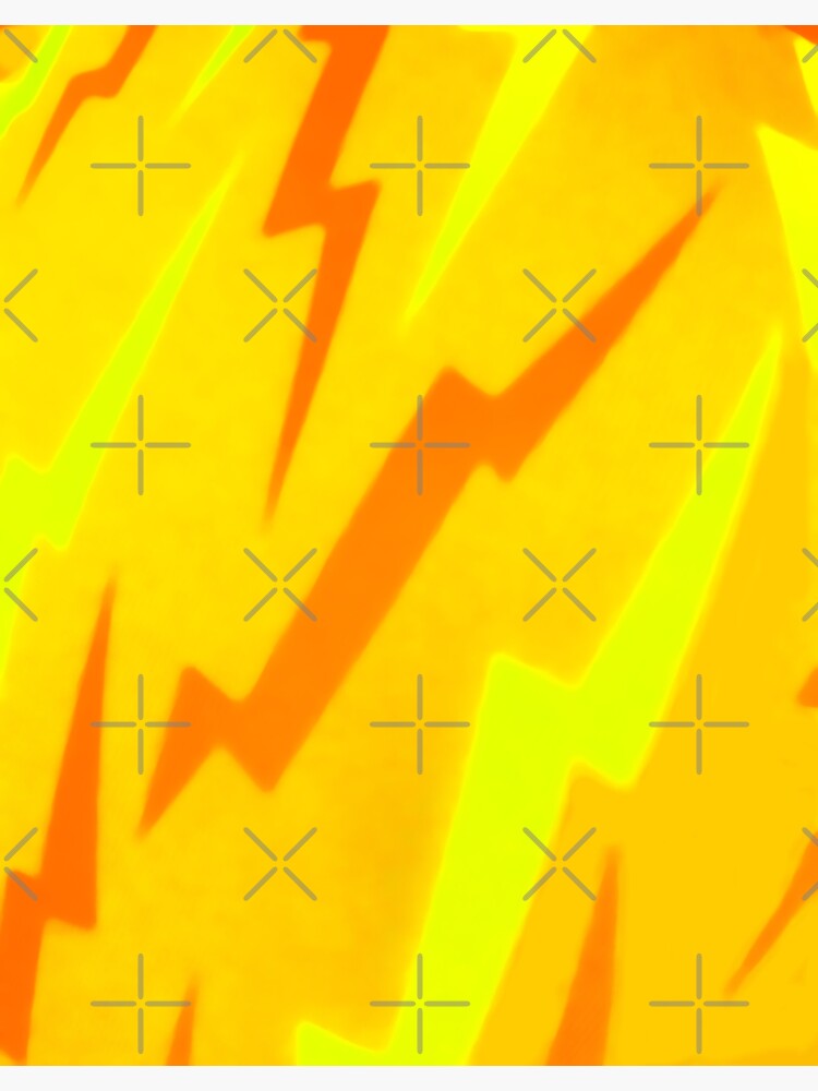 "Orange and Yellow Lightning" Sticker for Sale by Spocktacular91 ...