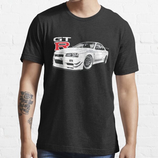 "GT-R R34 V spec N1 Skyline " T-shirt for Sale by cowtownCOWBOY ...