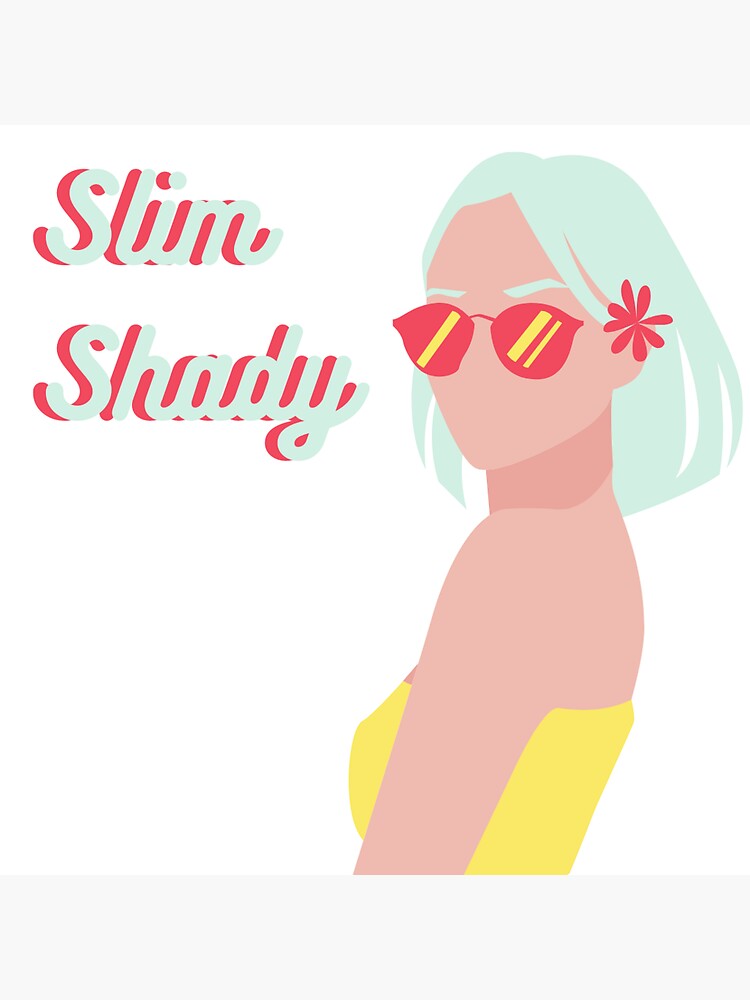 "Slim Shady Sticker" Sticker by mollsmadelyn | Redbubble
