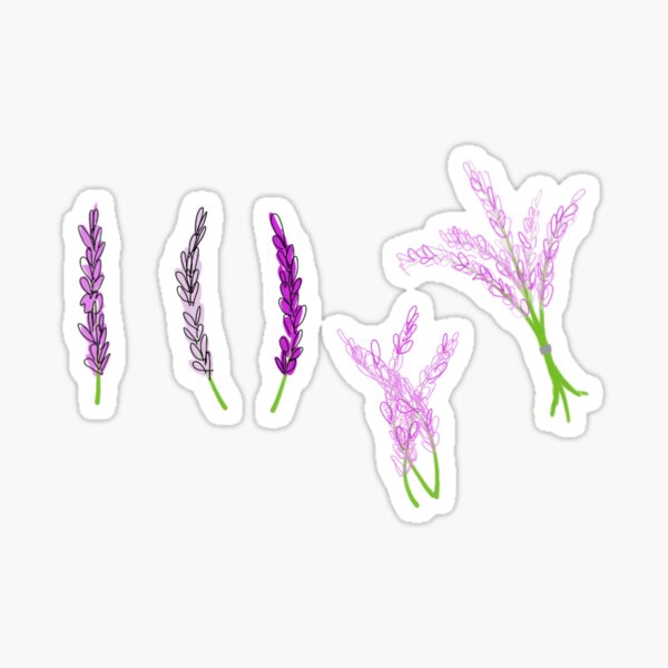 "cute lavender " Sticker by taylergam | Redbubble