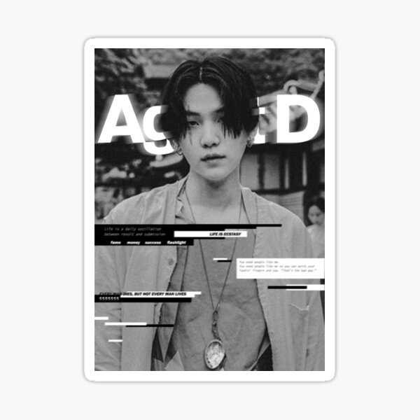 "Agust D" Sticker for Sale by khushimali | Redbubble