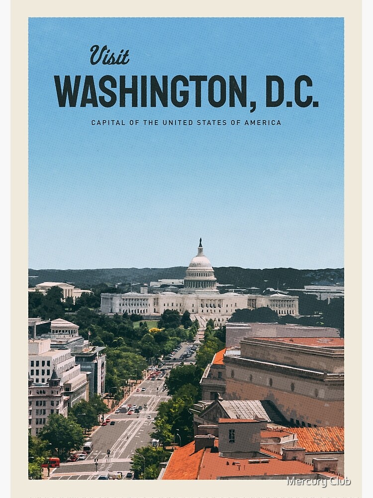 "Visit Washington, D.C." Poster for Sale by CallumGardiner | Redbubble