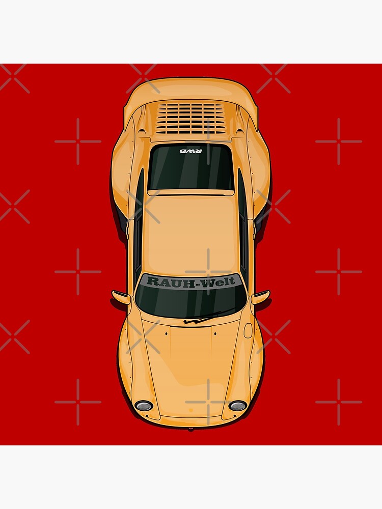 "RWB 993 yellow" Clock for Sale by OlegNaches | Redbubble