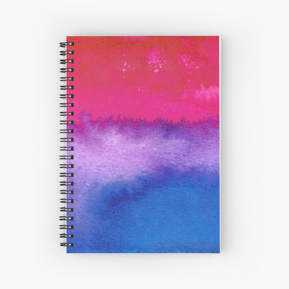 Bisexual Pride Flag Spiral Notebook For Sale By Sadiesavesit Redbubble