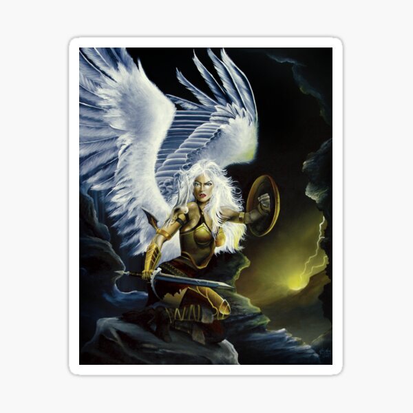 "The Guardian Angel" Sticker for Sale by tigressdragon | Redbubble