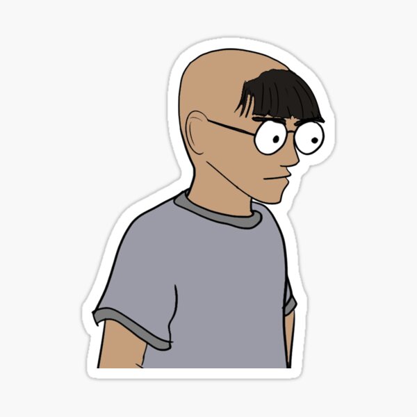 "Bald Boy" Sticker by perhapsarat | Redbubble