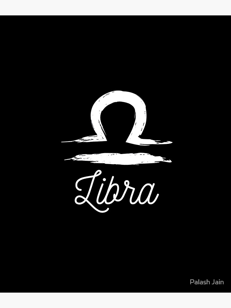 "Minimalist Libra Zodiac Symbol " Poster by PalashPOD | Redbubble