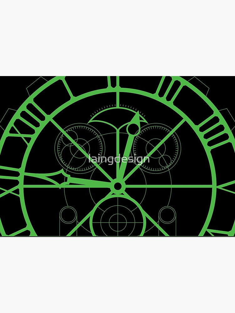 "Wicked Clock Set Design - Green" Mask by laingdesign | Redbubble