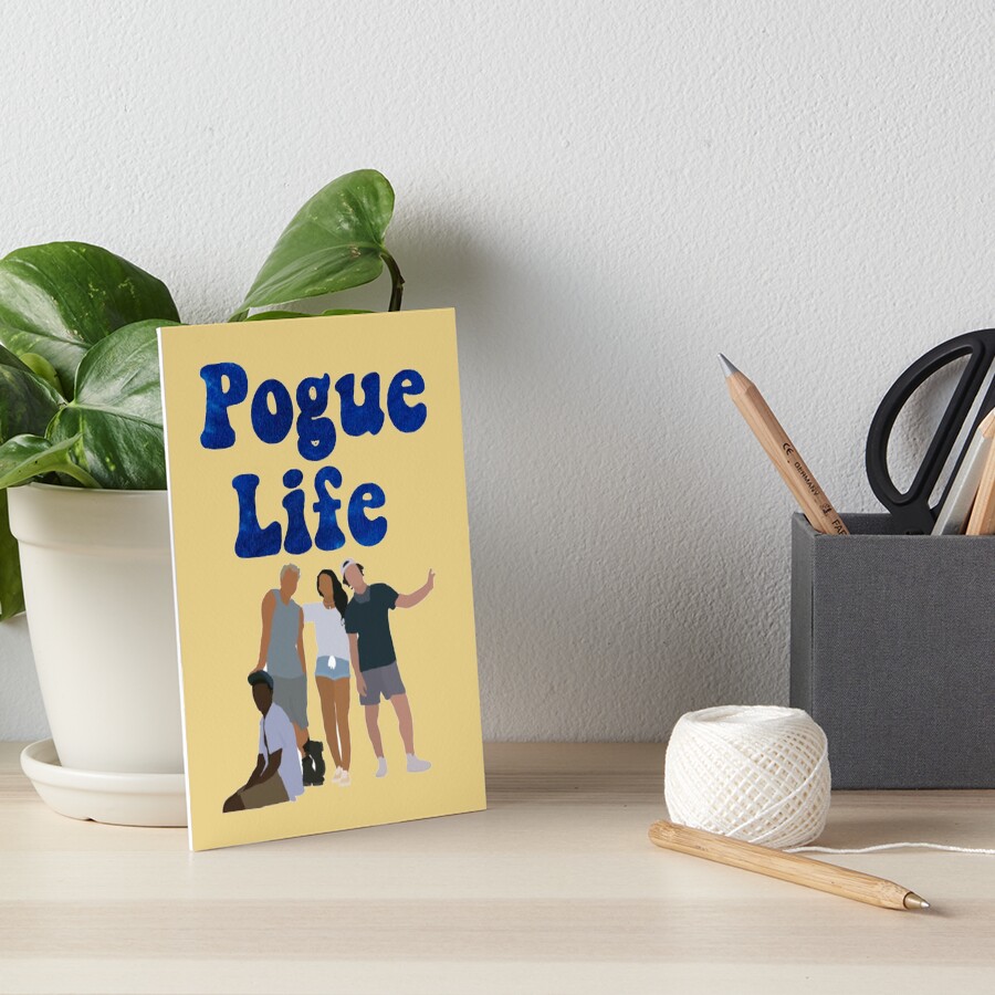 "Blue Pogue Life - Aesthetic Outer Banks Collage" Art Board Print by ...