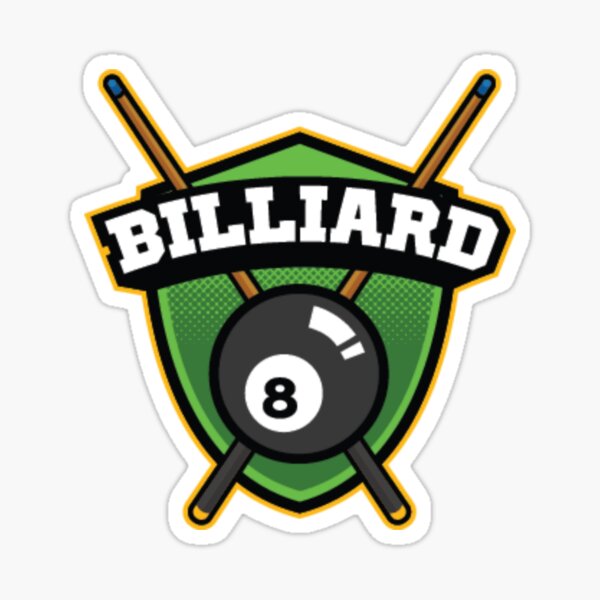"Billiard" Sticker for Sale by Kamaljit-Design | Redbubble