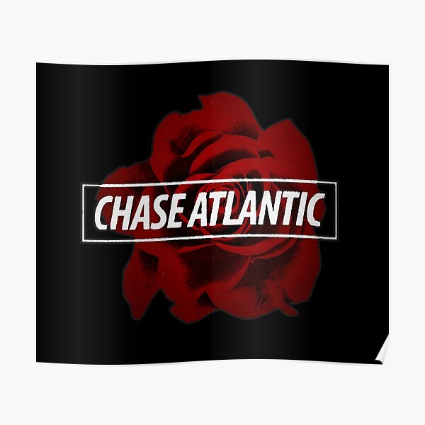 "Chase Atlantic Rose Logo Black" Poster by xSMxSerena | Redbubble
