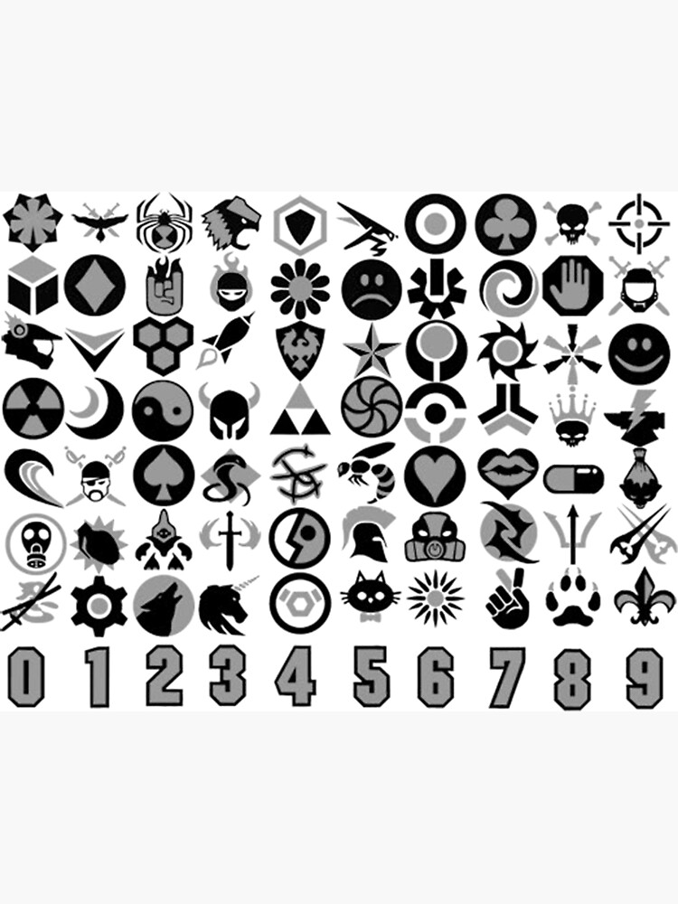 Póster «Emblemas de emparejamiento de halo» de CassidyCreates | Redbubble