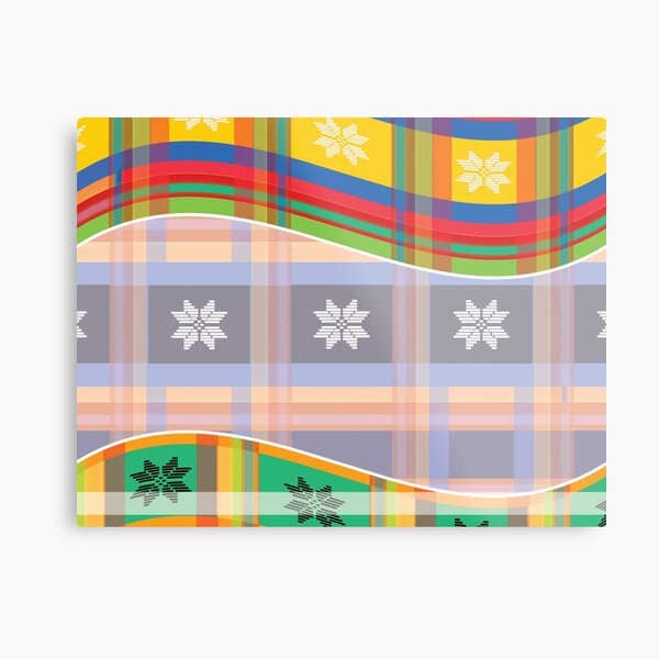 "Awesome Cloth Pattern - Philippine Native Patadyong" Metal Print for ...