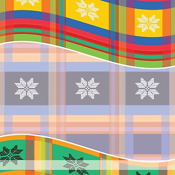 "Awesome Cloth Pattern - Philippine Native Patadyong" Metal Print for ...