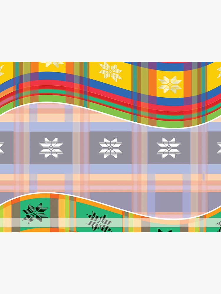 "Awesome Cloth Pattern - Philippine Native Patadyong" Sticker for Sale ...