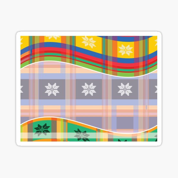 "Awesome Cloth Pattern - Philippine Native Patadyong" Sticker for Sale ...