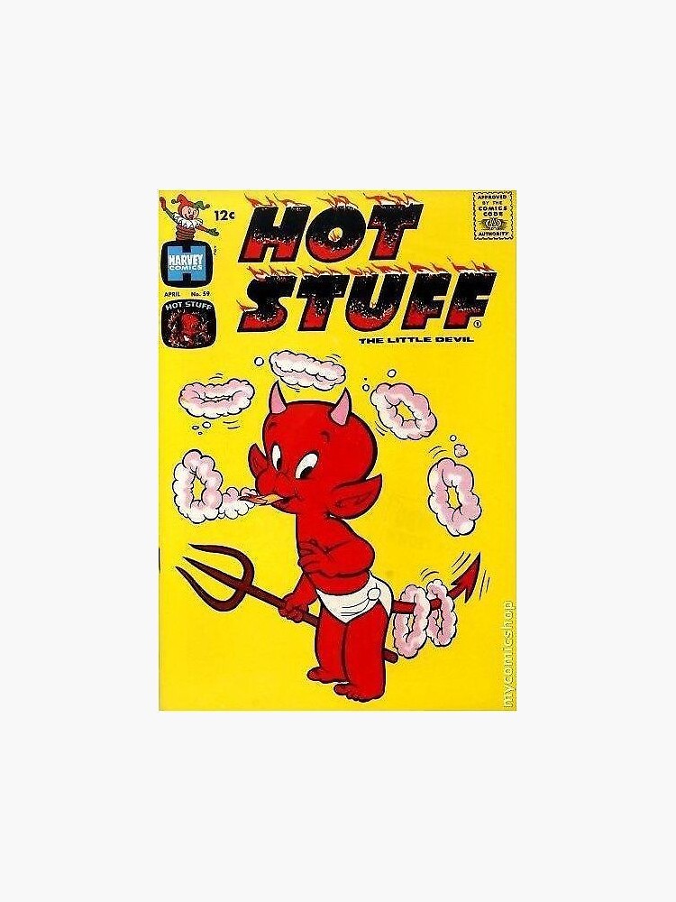 "Hot stuff animation" Sticker for Sale by Vasara0831 | Redbubble