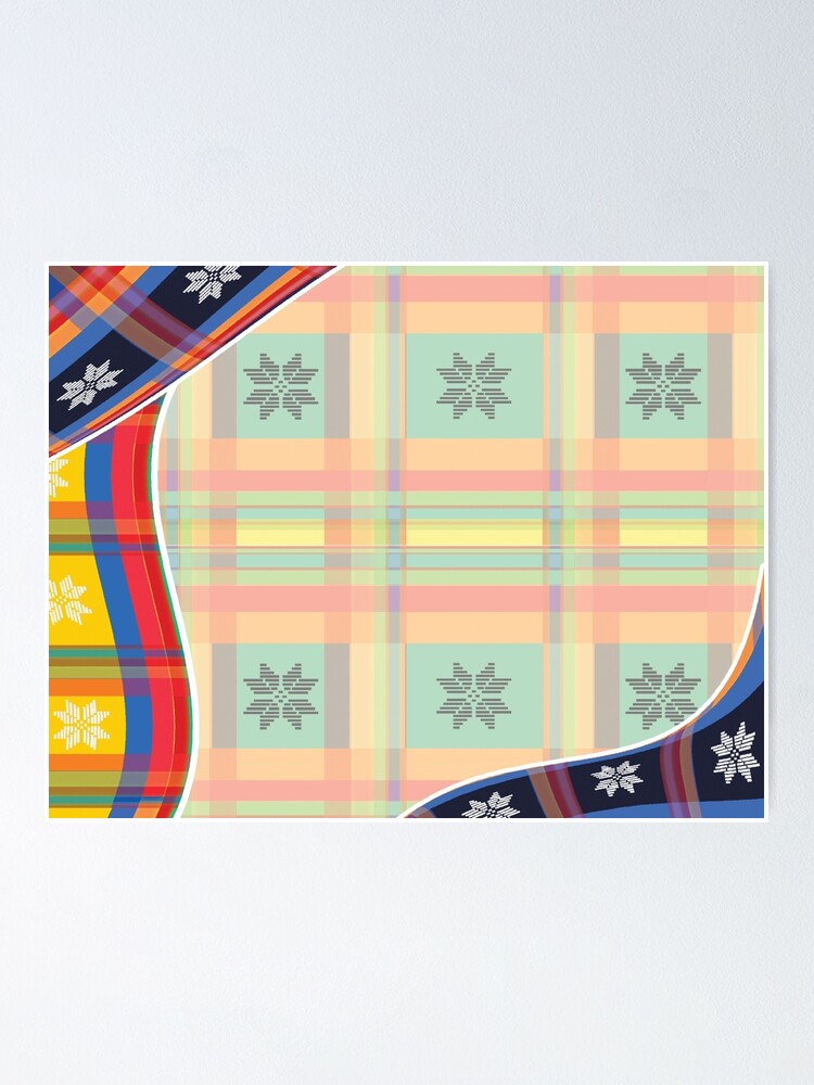 "Amazing Cloth Pattern - Philippine Native Patadyong 2" Poster for Sale ...