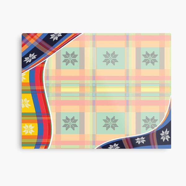 "Amazing Cloth Pattern - Philippine Native Patadyong 2" Metal Print for ...