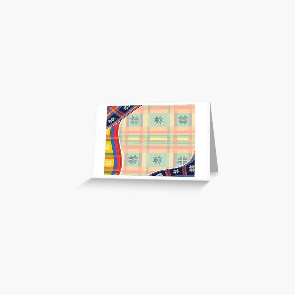 "Amazing Cloth Pattern - Philippine Native Patadyong 2" Greeting Card ...