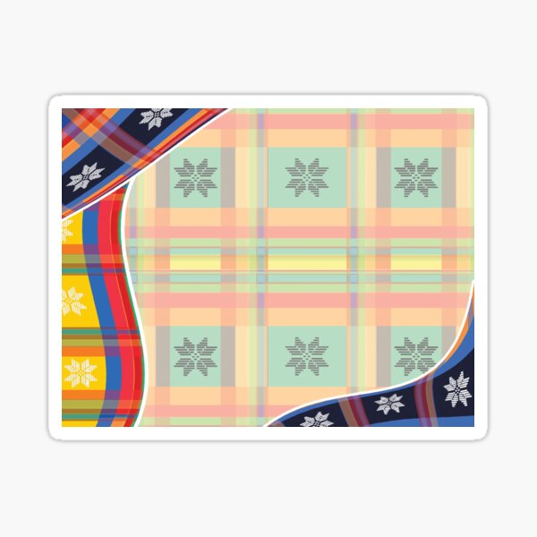 "Amazing Cloth Pattern - Philippine Native Patadyong 2" Sticker for ...