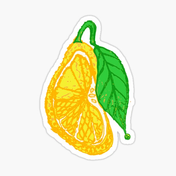 "Summer Lemon" Sticker by fruitybooty | Redbubble
