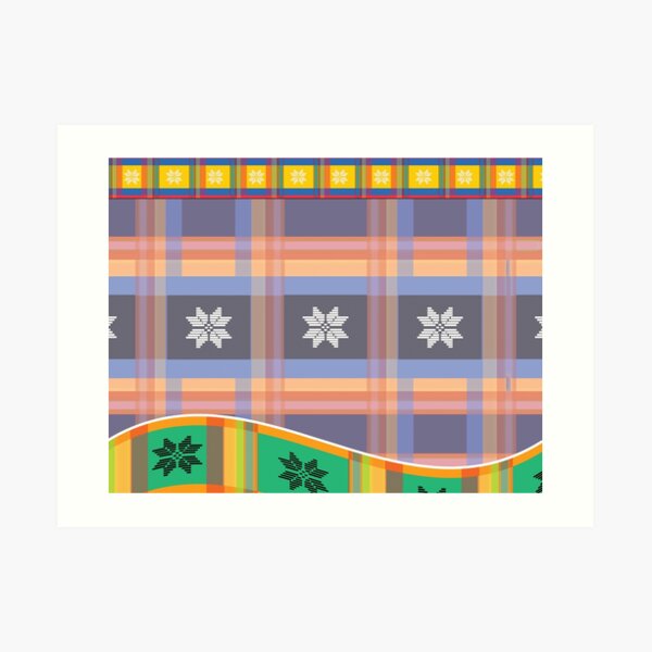 "Unique Cloth Pattern - Philippine Native Patadyong 3" Art Print for ...
