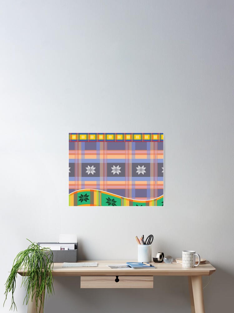 "Unique Cloth Pattern - Philippine Native Patadyong 3" Poster for Sale ...