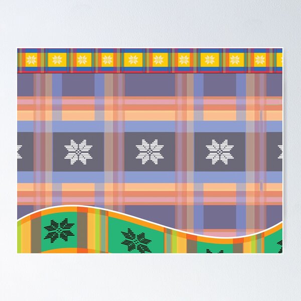 "Unique Cloth Pattern - Philippine Native Patadyong 3" Poster for Sale ...