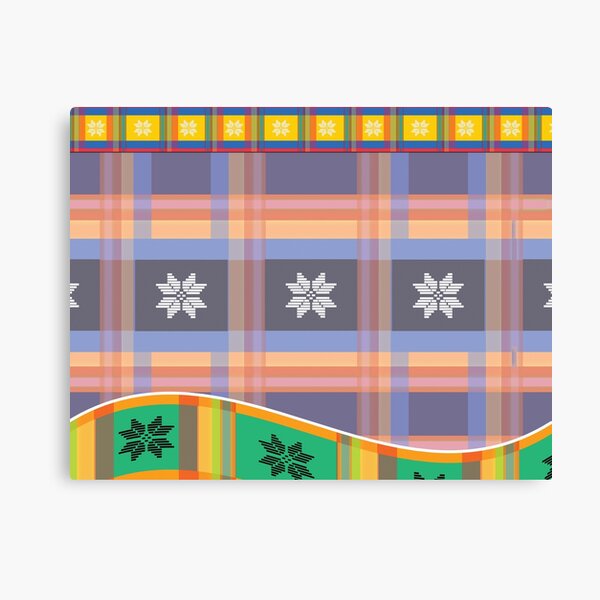 "Unique Cloth Pattern - Philippine Native Patadyong 3" Canvas Print for ...