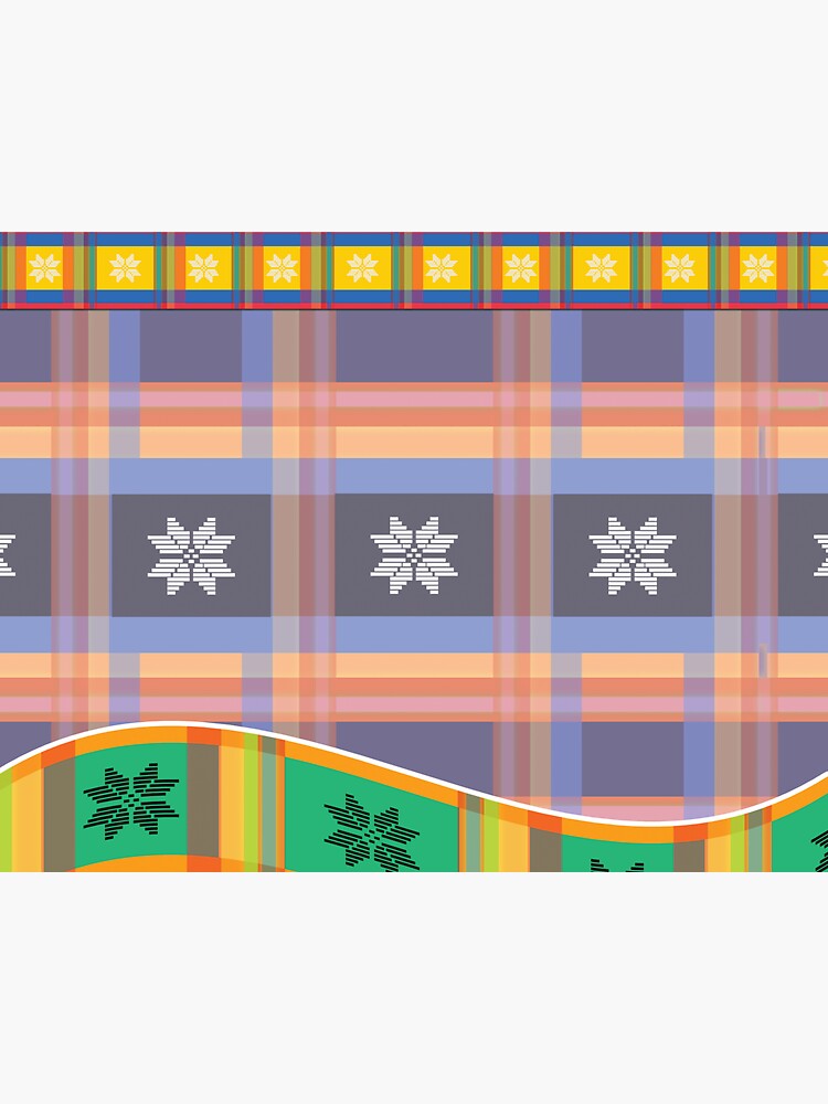 "Unique Cloth Pattern - Philippine Native Patadyong 3" Sticker for Sale ...