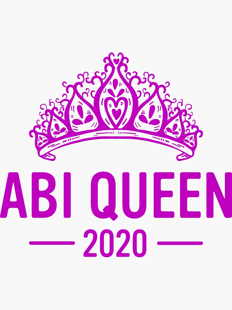 "ABI ABITUR 2020 ABI QUEEN" Sticker by foo-fat | Redbubble