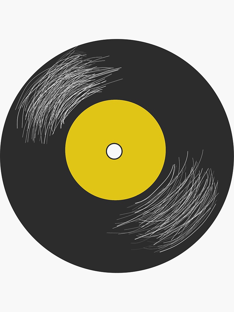 "Blank Record Digital Drawing" Sticker by aaga13 | Redbubble