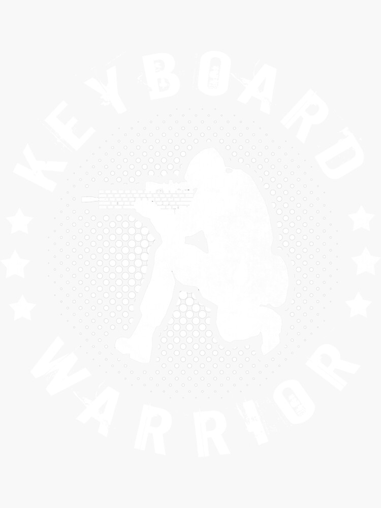 "Keyboard Warrior, Battle Royal, Gaming Nerd Gift" Sticker by Kuma518 ...