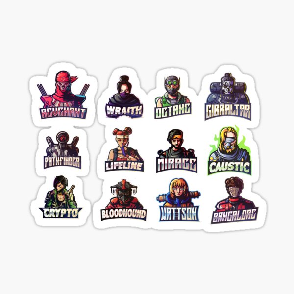 "Apex Legends sticker pack" Sticker for Sale by oceantears | Redbubble