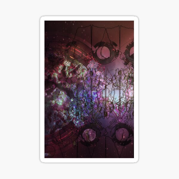 "Abstract gothic colour theme" Sticker for Sale by japaneseart | Redbubble
