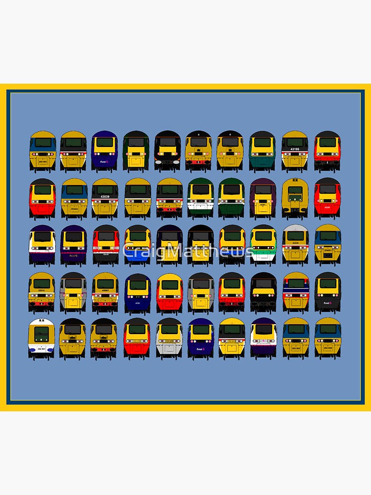 "HST INTERCITY 125 TRAINS" Sticker for Sale by CraigMatthews | Redbubble